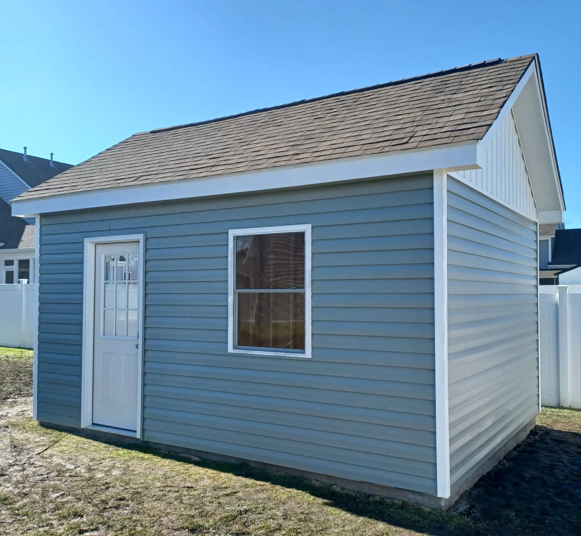 Vinyl Shed Siding | Shed Siding Options - Tidewater Sheds